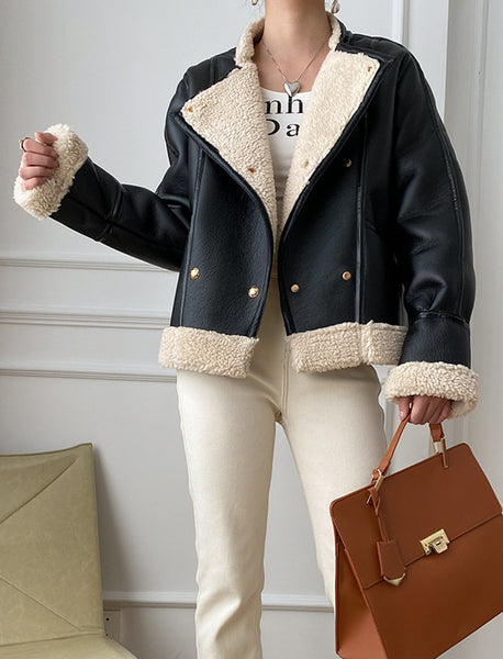 Carleya Vegan Leather Coat – Belle Muse